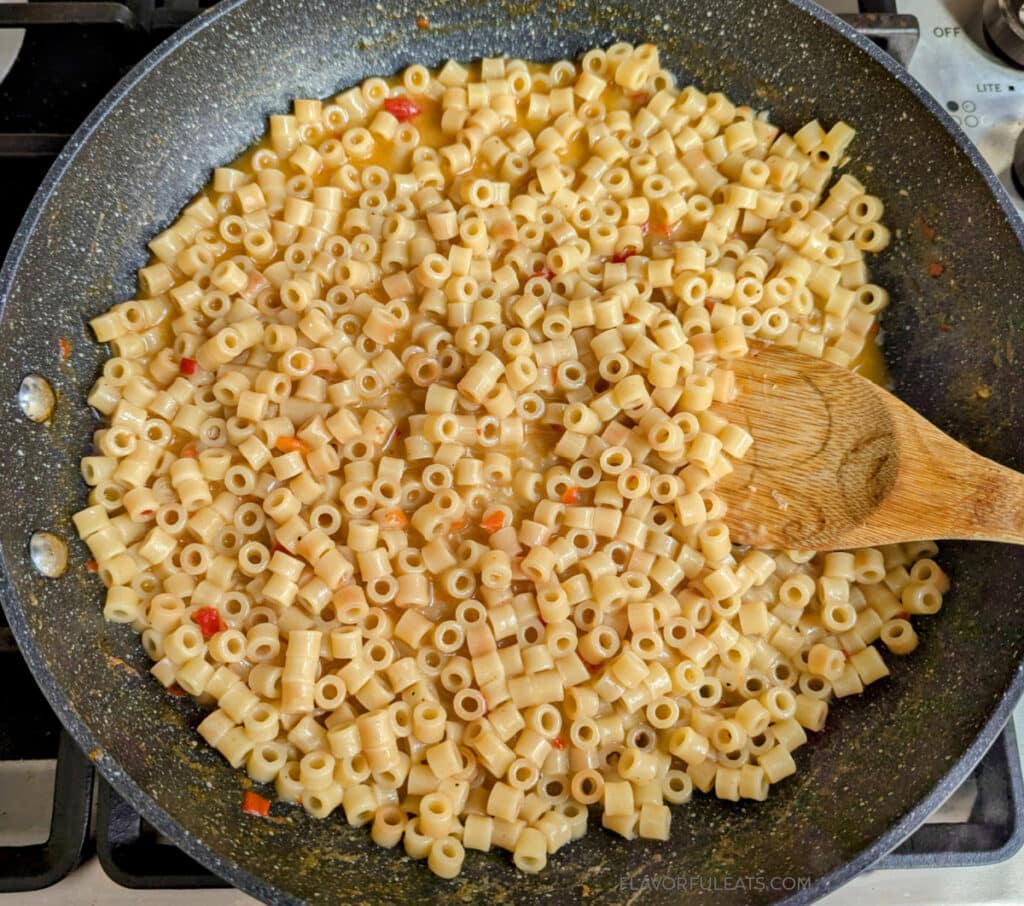 Calabrian Chili Butter Ditalini Pasta (One-Pan Recipe) - Flavorful Eats