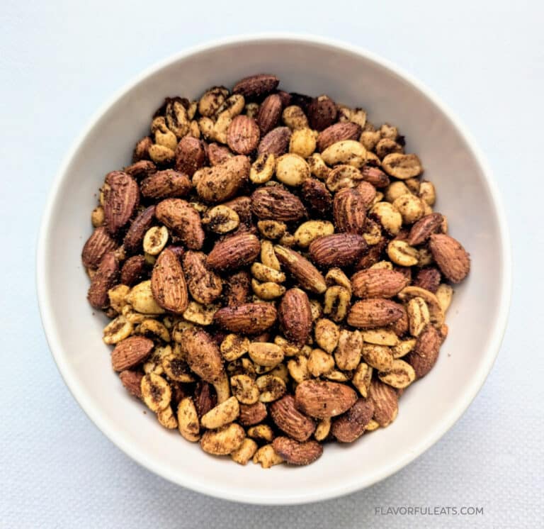 Spicy Curry Roasted Nuts - Flavorful Eats
