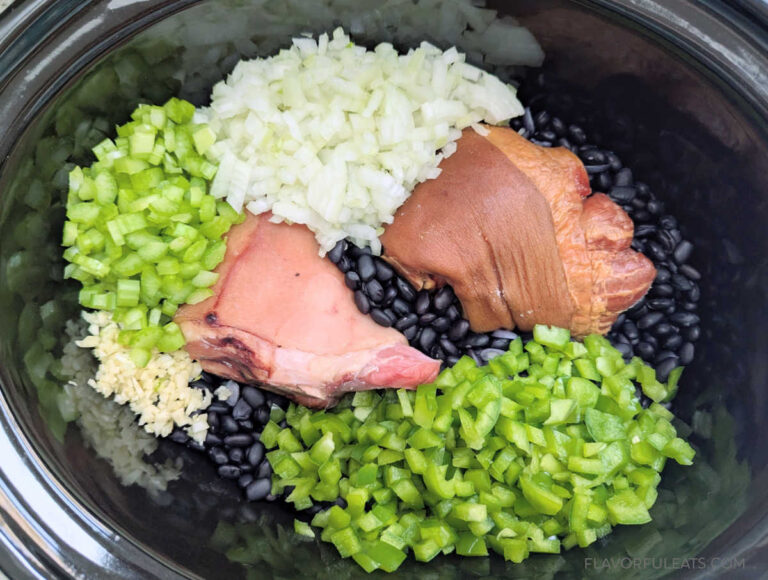 Slow Cooker Smoked Sausage Black Bean Stew - Flavorful Eats