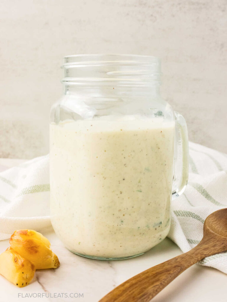 Creamy Roasted Garlic Dressing - Flavorful Eats